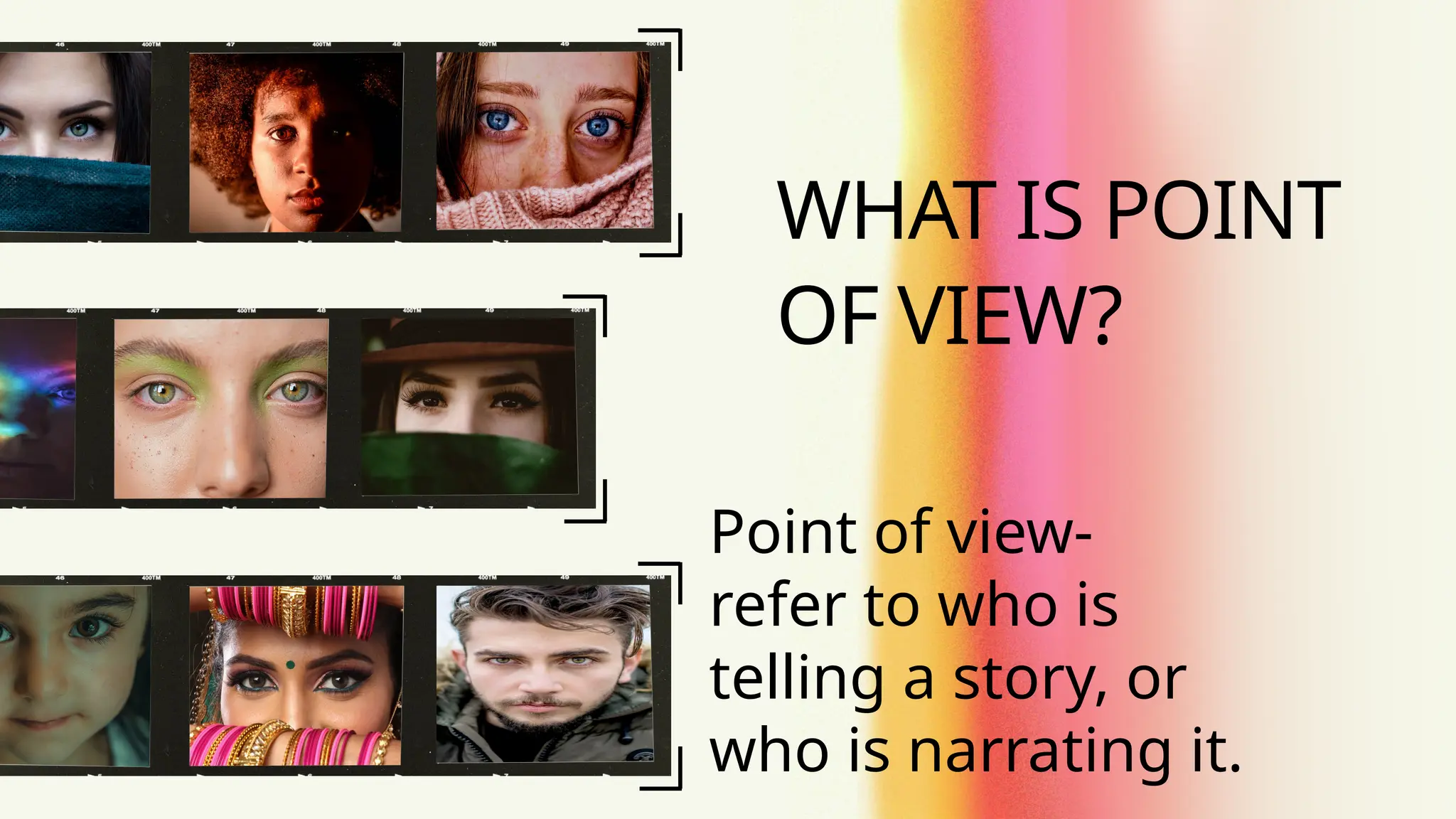 Understanding point of view and Narrative Techniques | PPTX