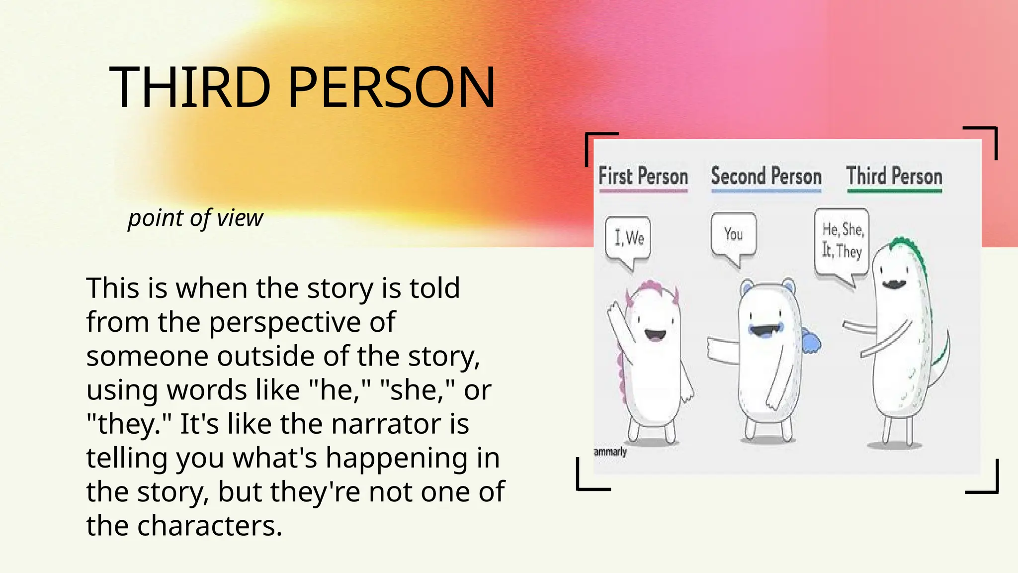 Understanding point of view and Narrative Techniques | PPTX
