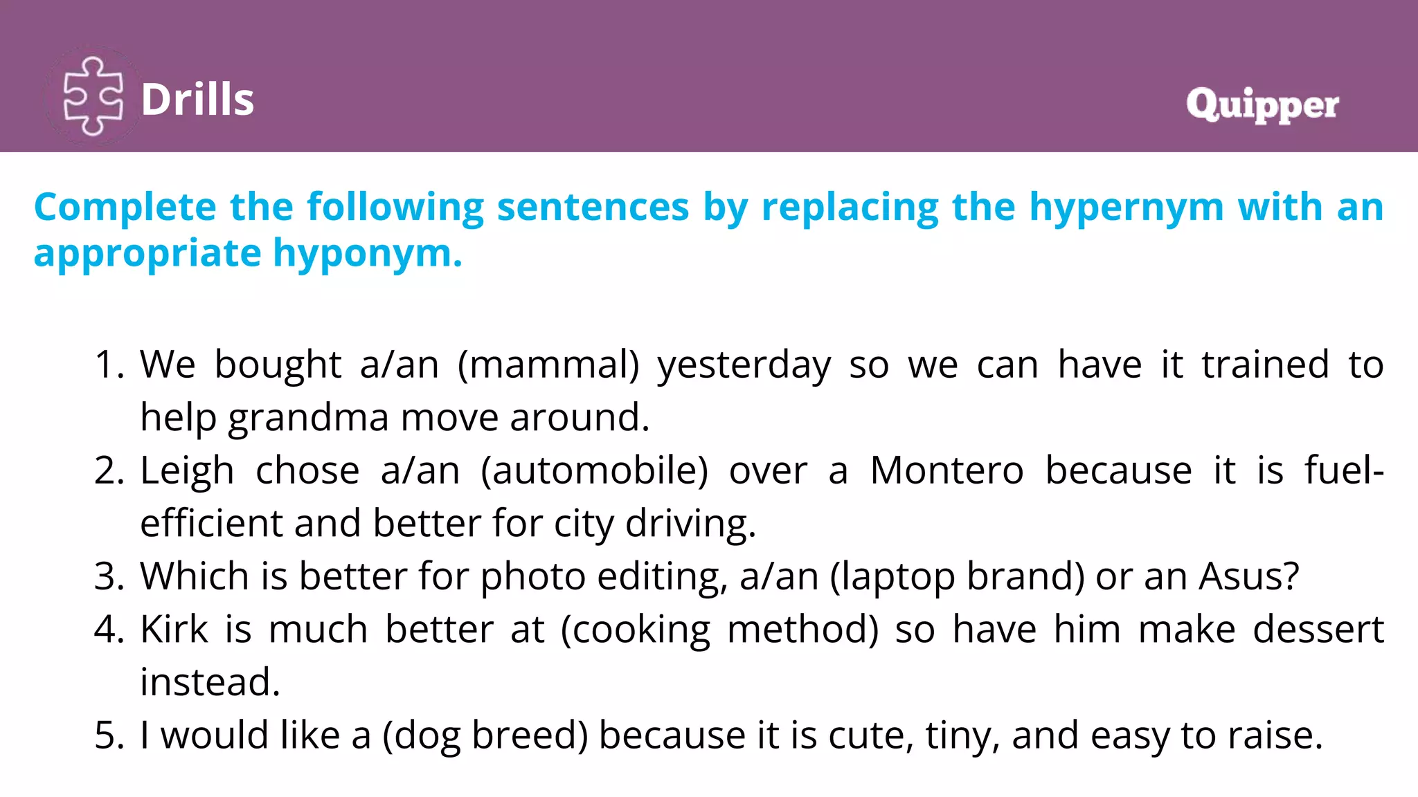 English 7_Unit 17_Lesson 2_Hyponyms.pptx