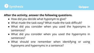 English 7_Unit 17_Lesson 2_Hyponyms.pptx