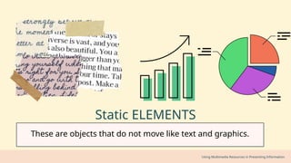 Using Multimedia Resources when Presenting Information | PPTX