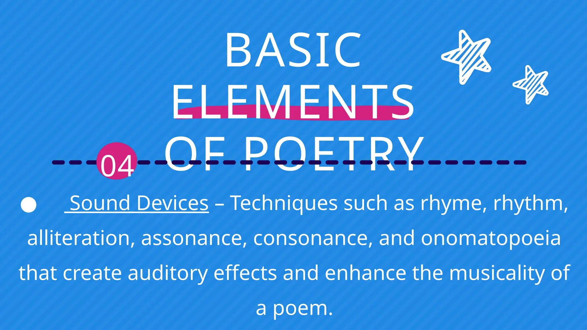 Basic Elements of Poetry English Grade 7 | PPTX