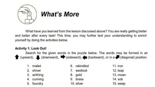 English 8 - Lesson 1.pptx for discussion | PPTX