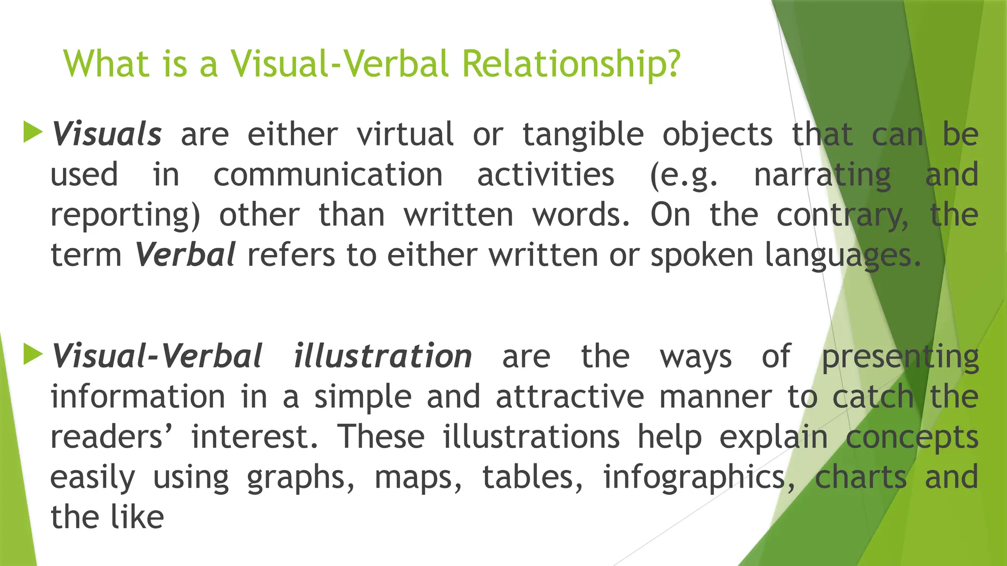 English 8- Lesson 9.pptx "Visual-verbal" | PPT