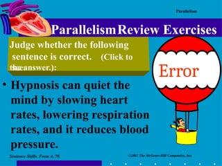 English 8 - Parallel Structure ENG. pptx | PPTX
