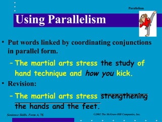 English 8 - Parallel Structure ENG. pptx | PPTX