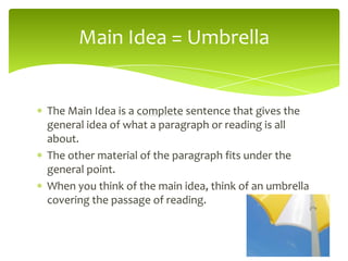 English 83 r – topic & main idea | PPT