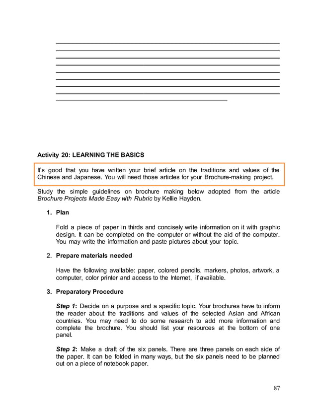 English 8 learning module quarter 1 lesson 2 | PDF