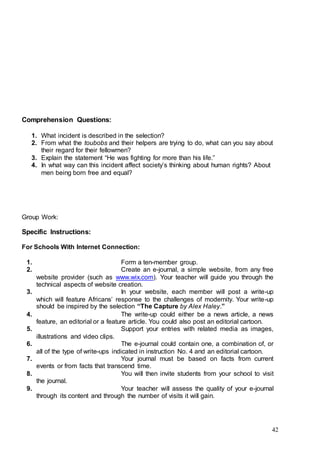 English 8 learning module quarter 3 lesson 4 | DOCX