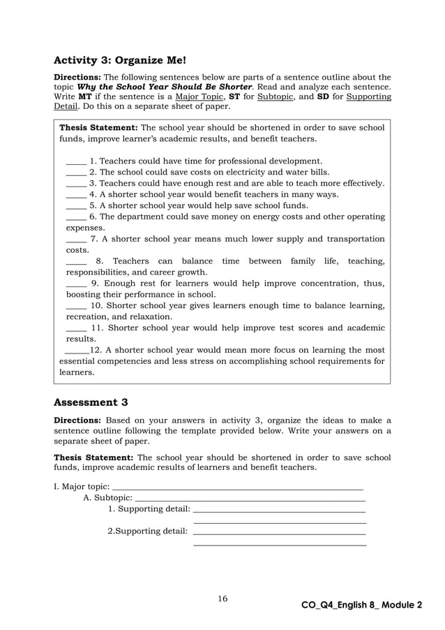 English8_Q4_Module 2_Expanding the Content of an Outline Using Notes ...