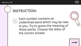 English - Grade 8 - Quarter 1 - Module 1.pptx | Science
