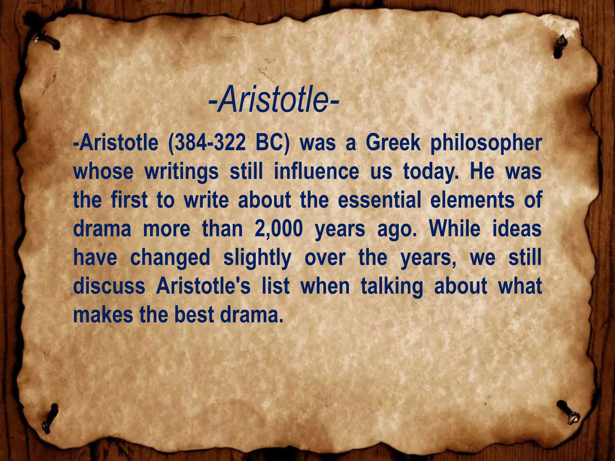 DRAMA powerpoint presentation. | PPTX