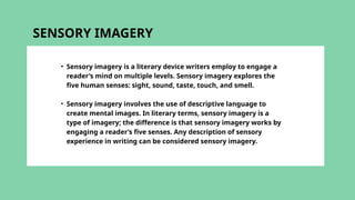 English 8 Sensory Imagery and activity for students | PPTX