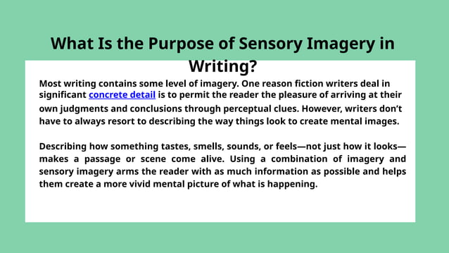 English 8 Sensory Imagery and activity for students | PPTX | Rowing ...