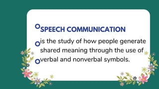 SPEECH COMMUNICATION | PPT