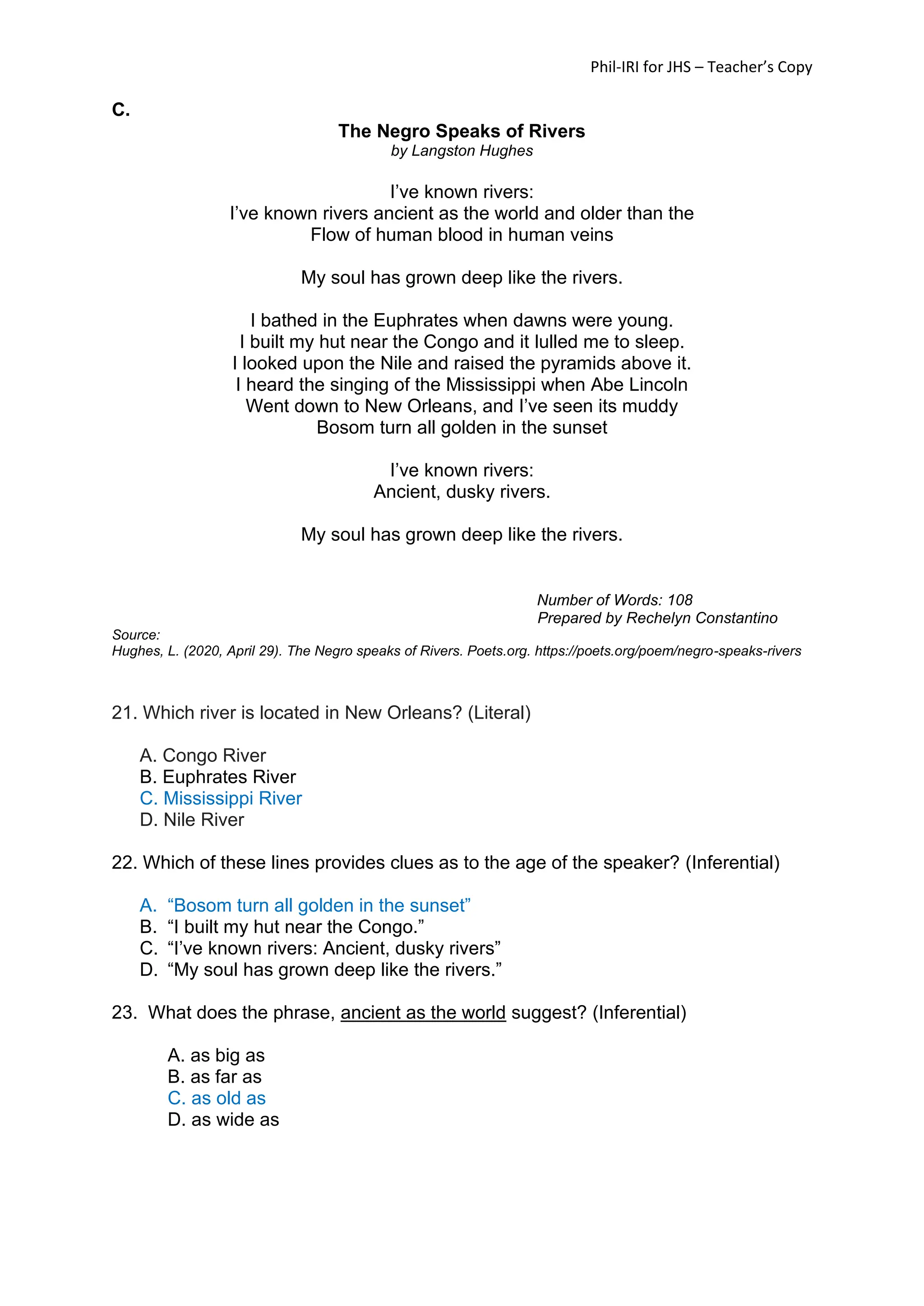 Reading materials for English 8 learners | PDF