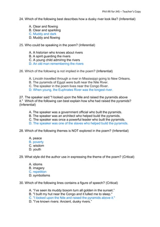 Reading materials for English 8 learners | PDF