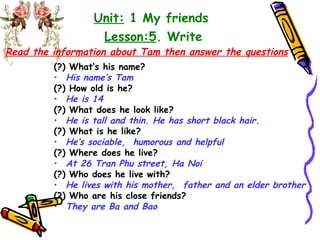 English 8 unit 1 lesson 5 | PPT