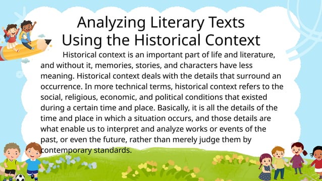 ENGLISH 8 WEEK 3 Q1 - Analyzing the linguistic, historical, andor biographical context of an ...