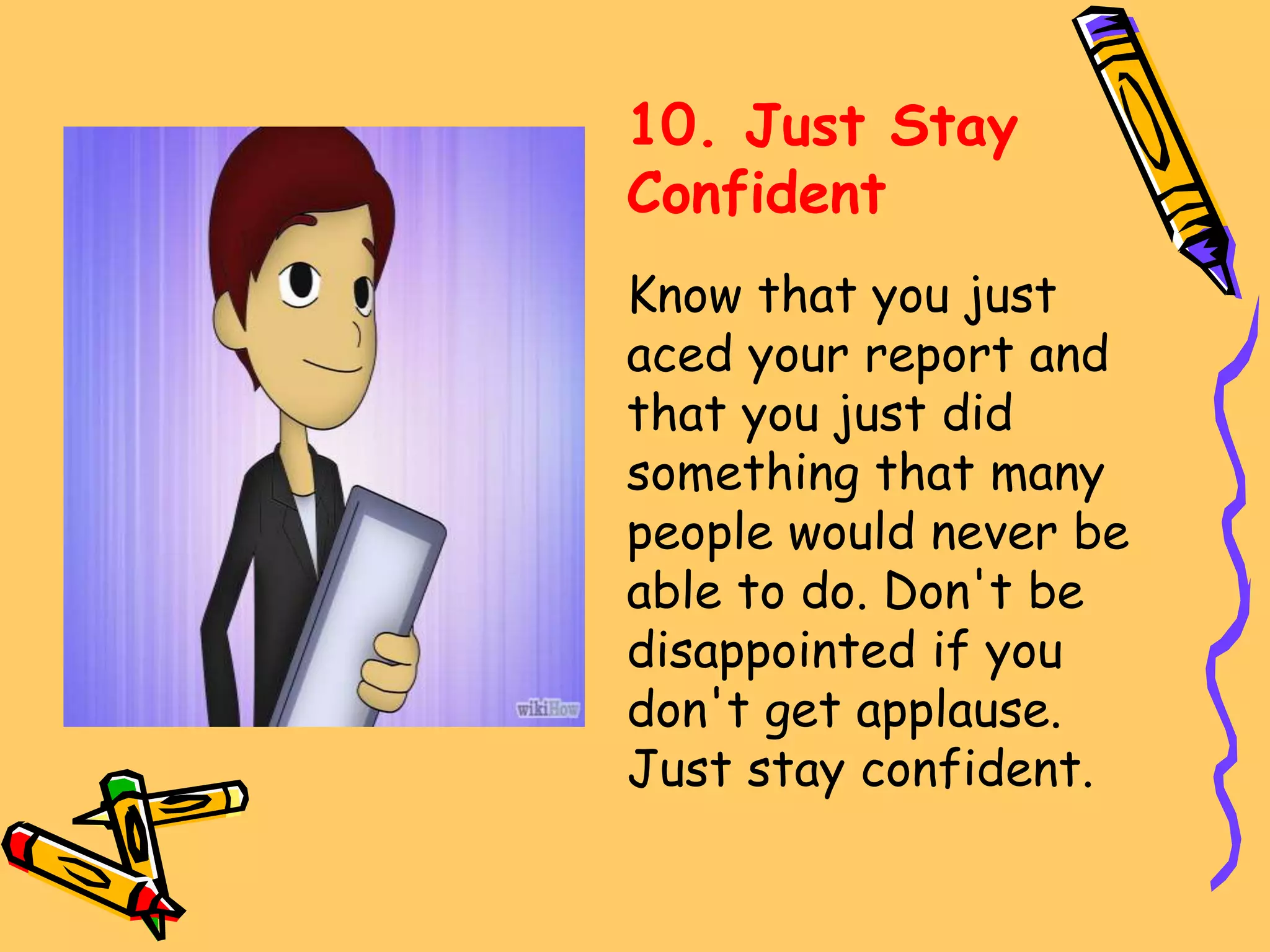 How to Report In-front of a Class | PPTX