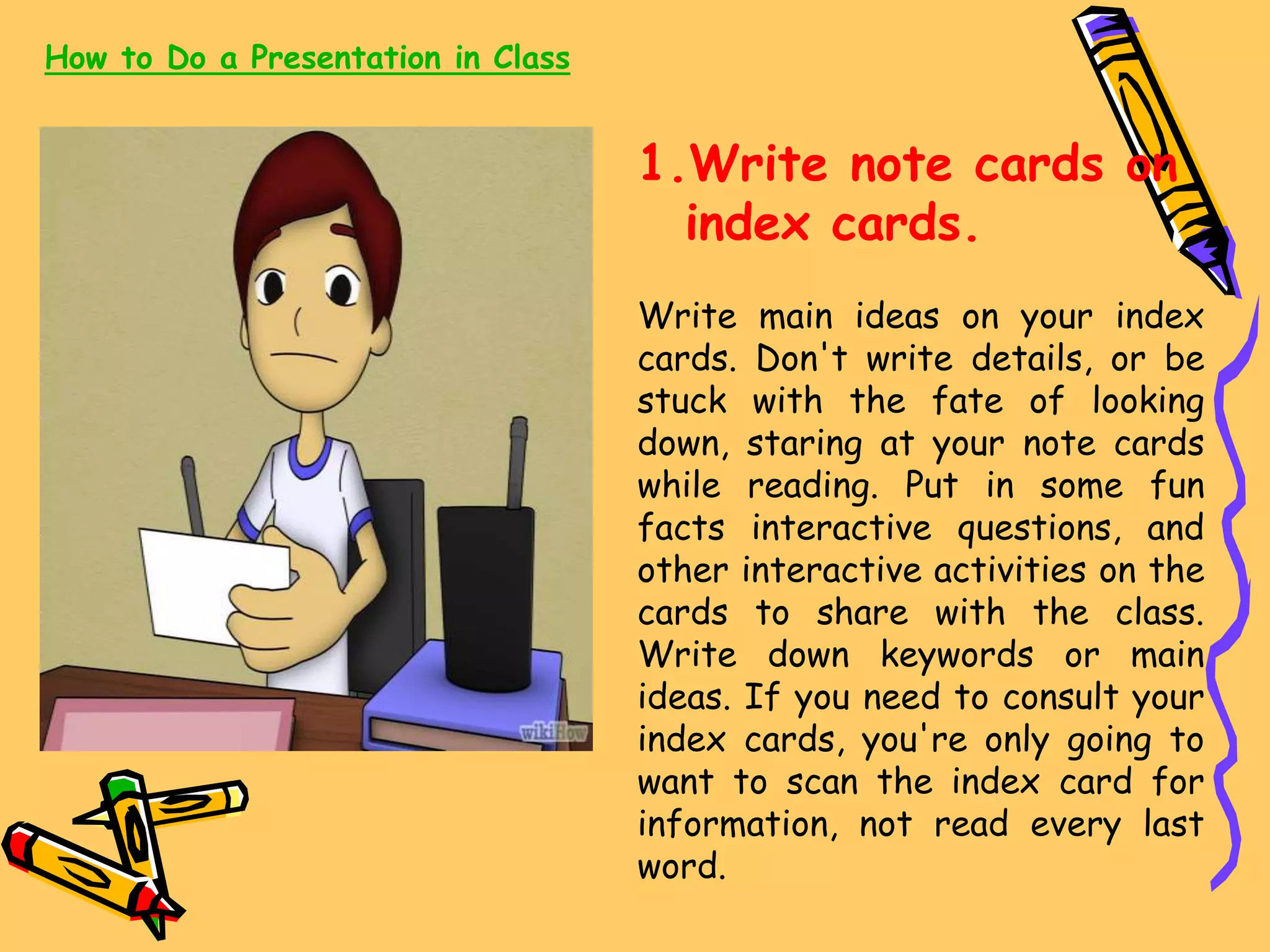 How to Report In-front of a Class | PPTX