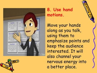 How to Report In-front of a Class | PPTX