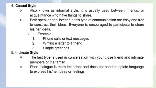 Grade 9 English Lesson: Communicative Styles | PPTX