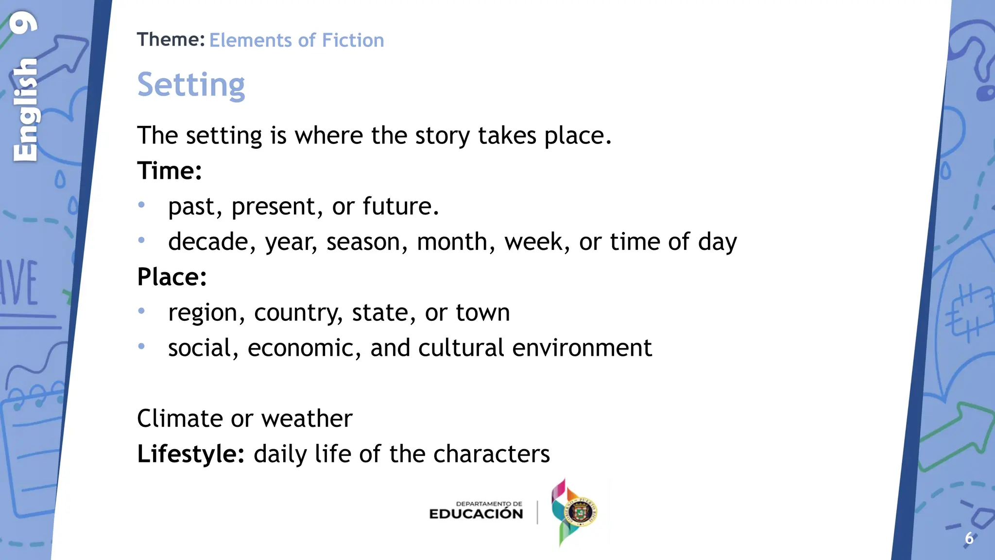 ENGLISH 9.U1.W3 PRESENTATION Elements of Fiction.pptx