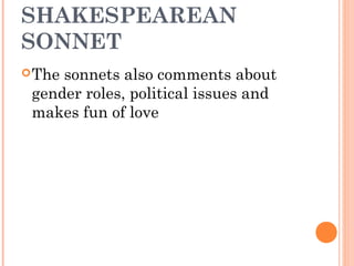 English 9 - Anglo-American Sonnet | PPT