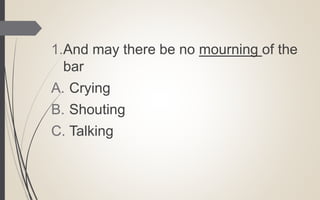 English 9 - Crossing the Bar by Alfred Tennyson | PPTX