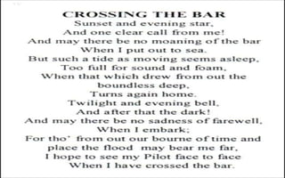 English 9 - Crossing the Bar by Alfred Tennyson | PPTX