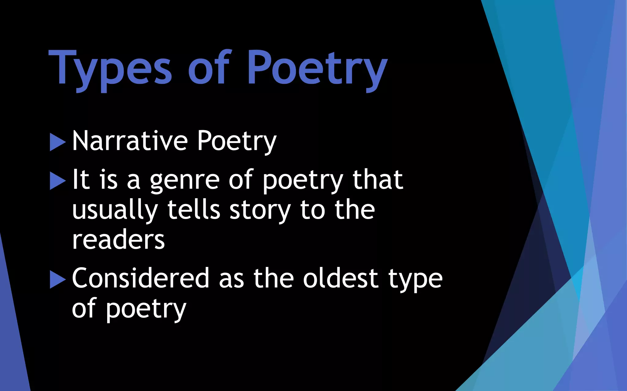 English 9 - Poetry | PPTX
