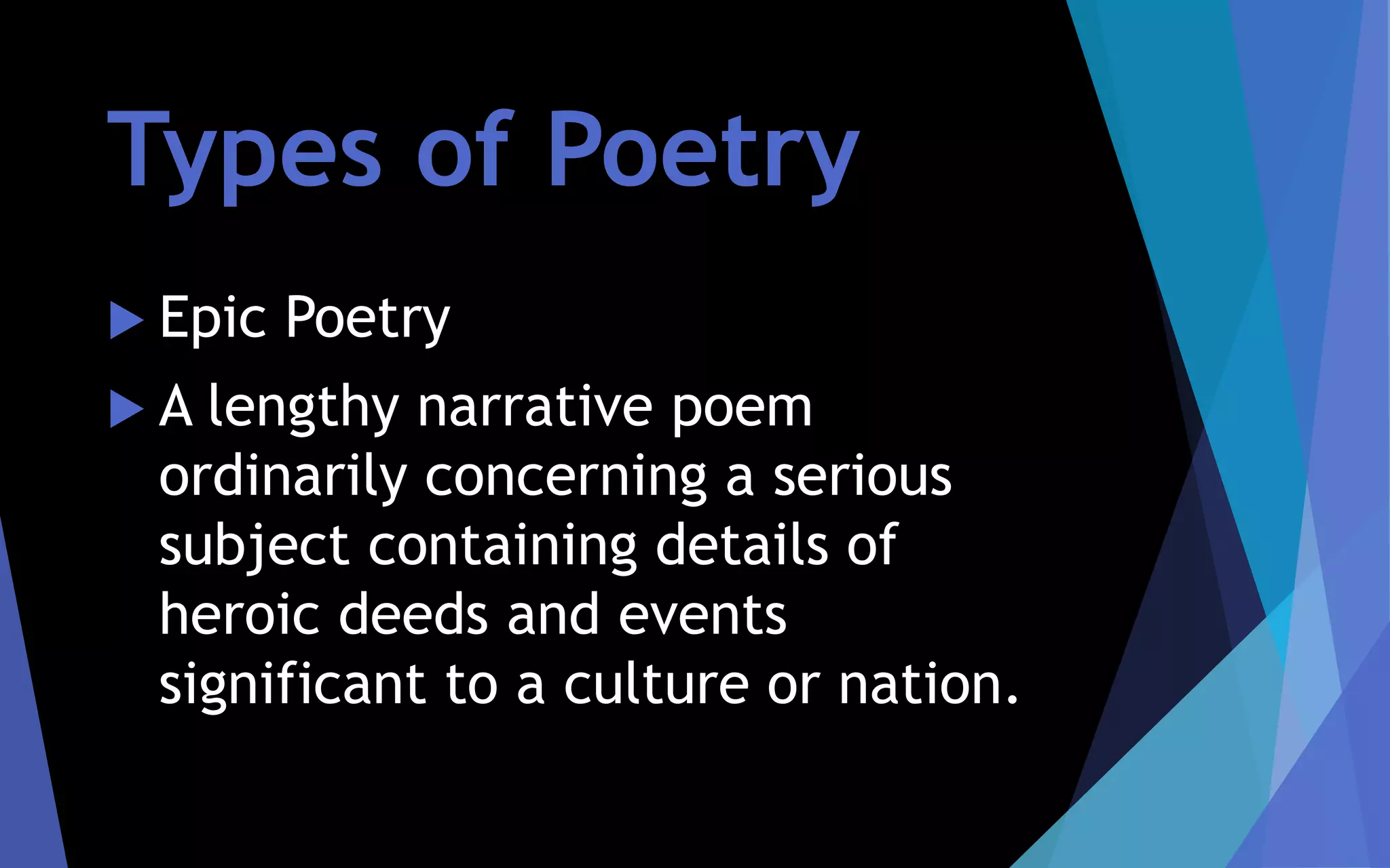 English 9 - Poetry | PPTX