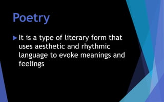 English 9 - Poetry | PPTX