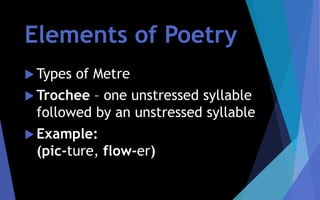 English 9 - Poetry | PPTX