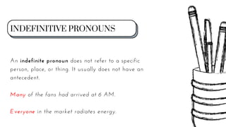 ENGLISH 9 - PRONOUNS, EIGHT PARTS OF SPEECH | PDF