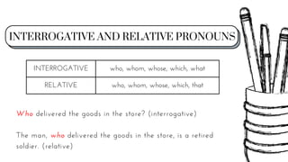 ENGLISH 9 - PRONOUNS, EIGHT PARTS OF SPEECH | PDF