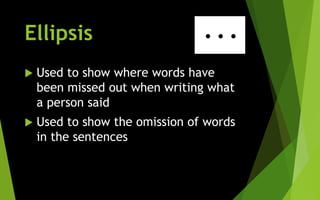 English 9 - Punctuation Marks | PPTX