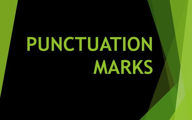 English 9 - Punctuation Marks | PPT | Free Download