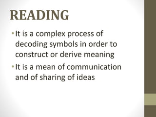 English 9 - Reading Strategies | PPTX