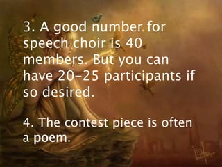 English 9 - Speech Choir definition, elements and tips.pptx