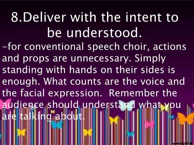 English 9 - Speech Choir definition, elements and tips.pptx | Music ...