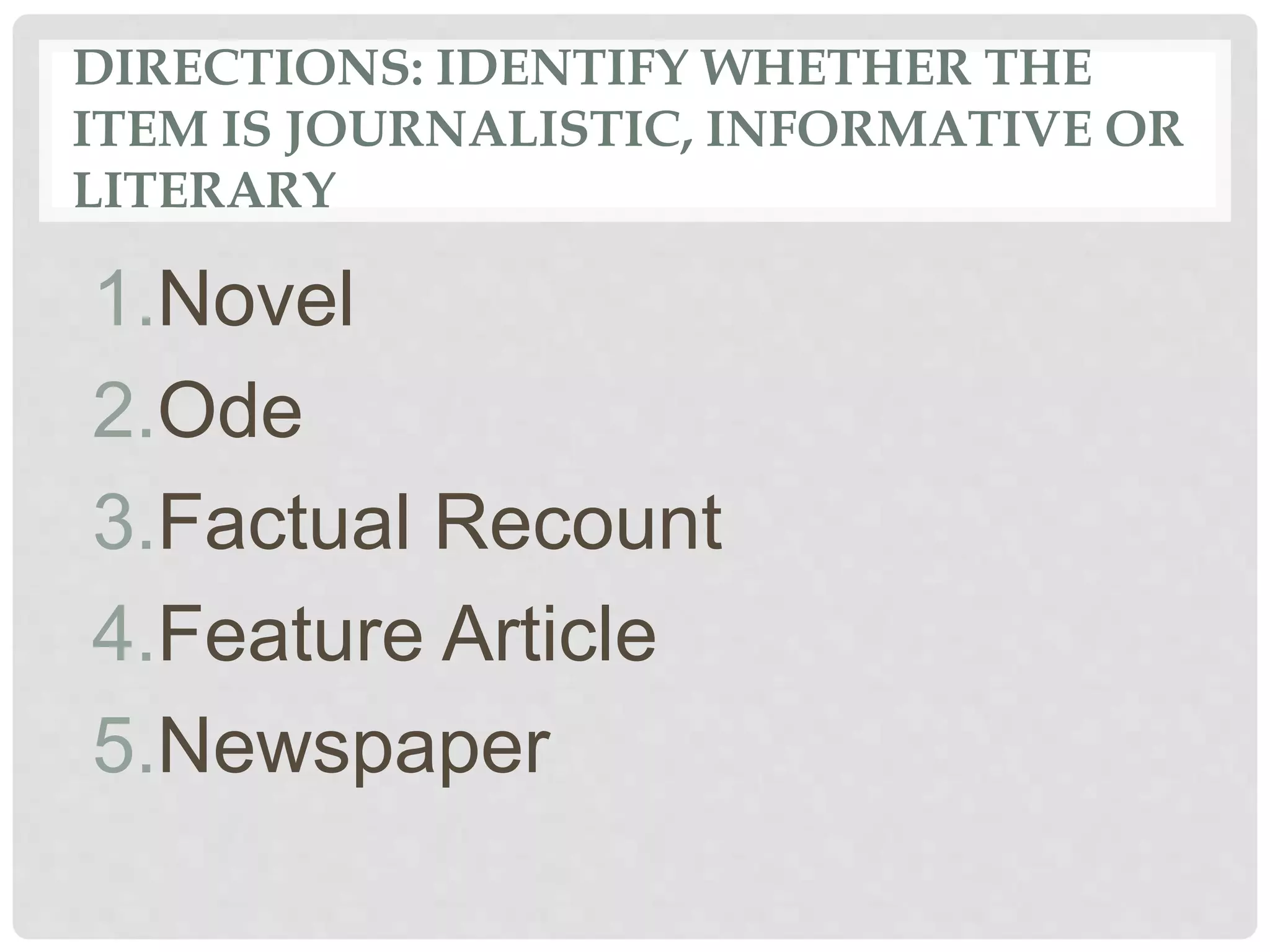 English 9 - Text Types | PPTX