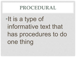 English 9 - Text Types | PPTX