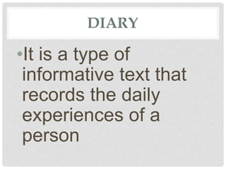 English 9 - Text Types | PPTX