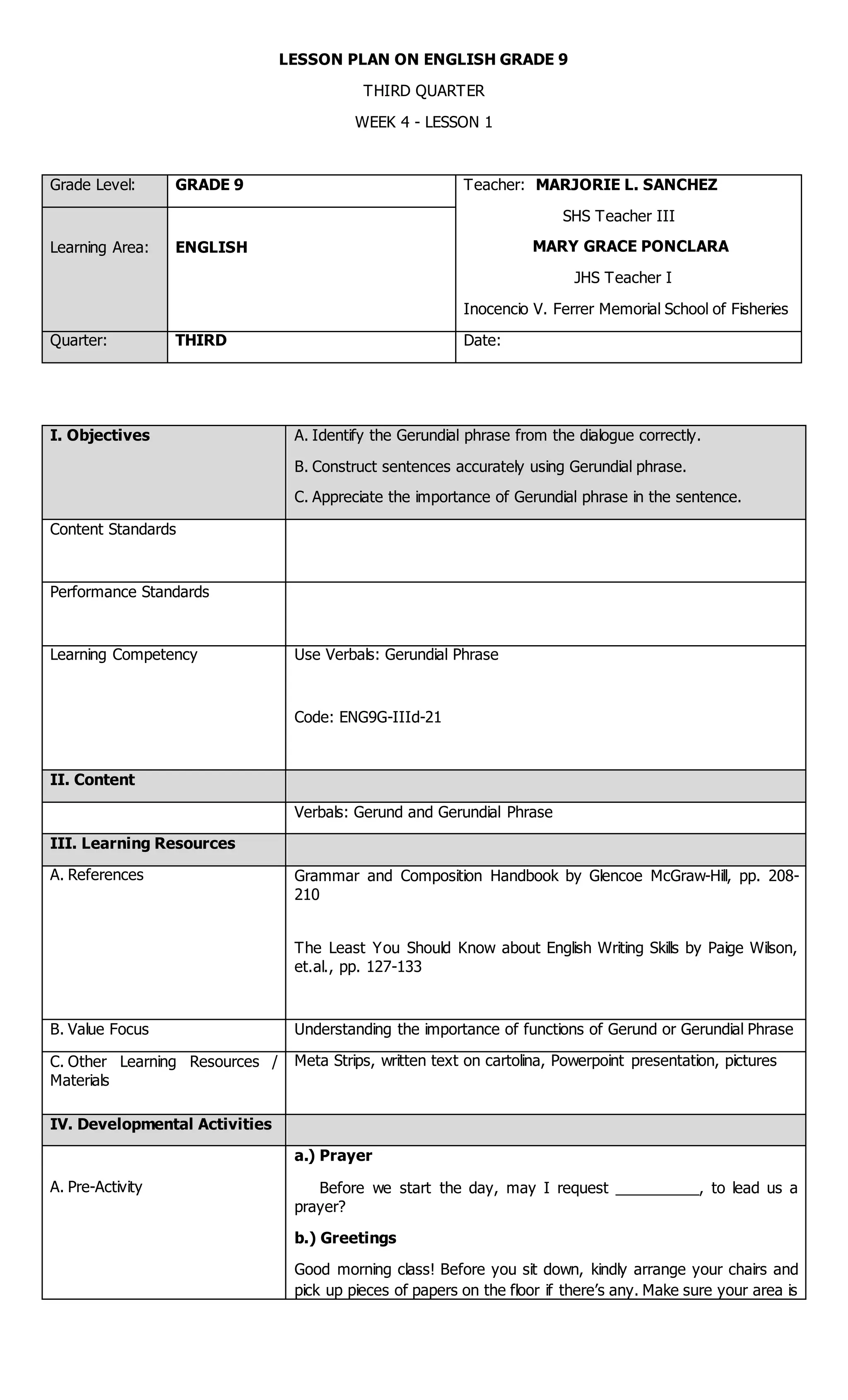English9 week4-lesson1 | DOCX