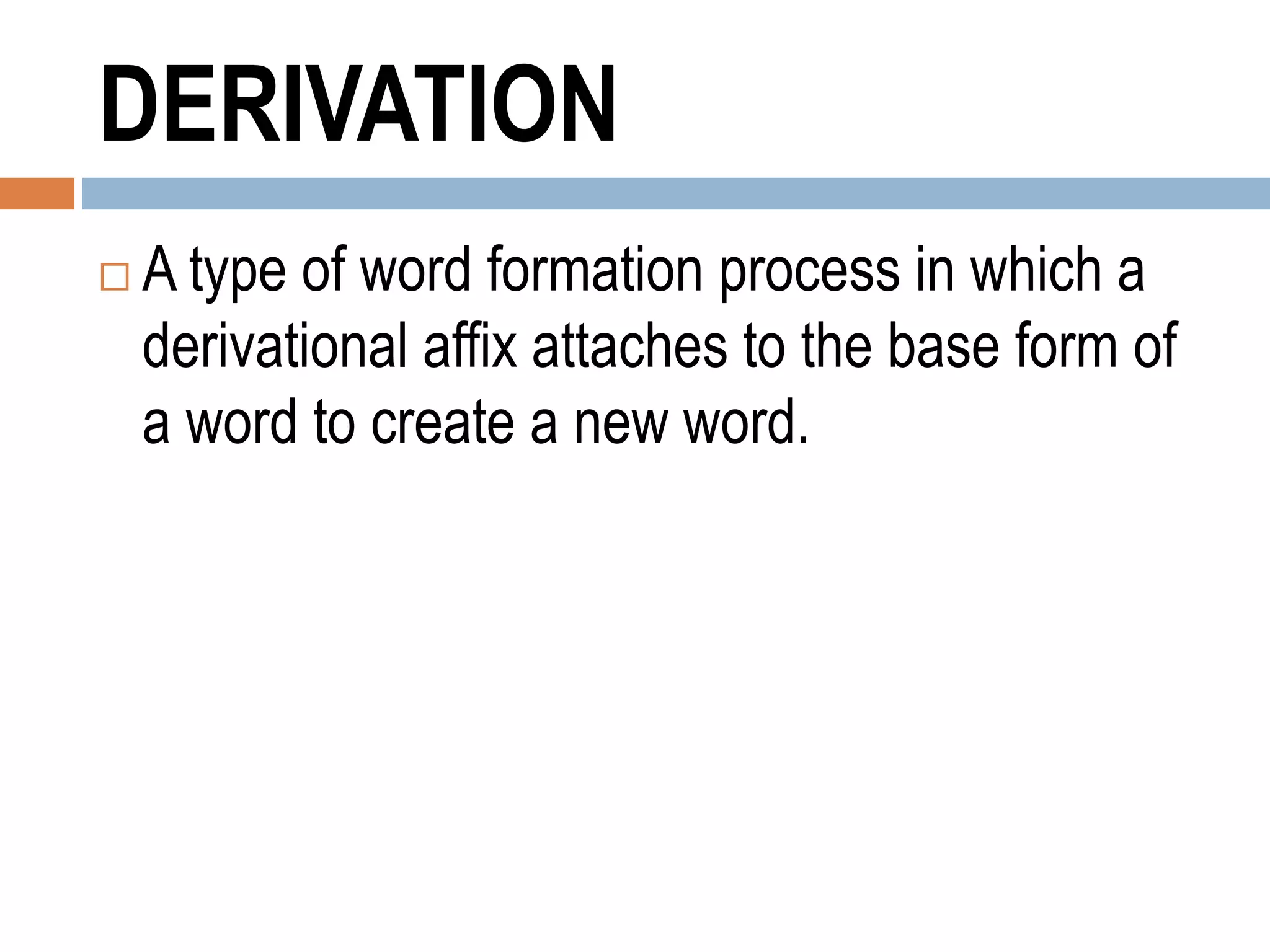 English 9 - Word Formation | PPTX