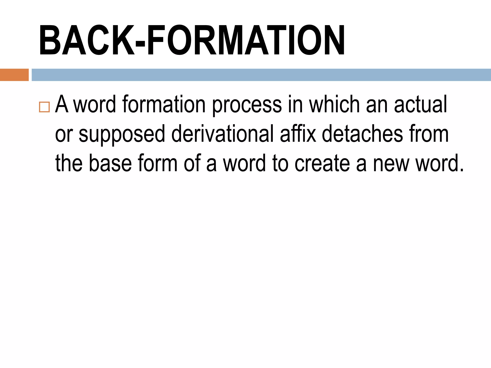 English 9 - Word Formation | PPTX