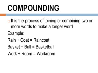 English 9 - Word Formation | PPTX