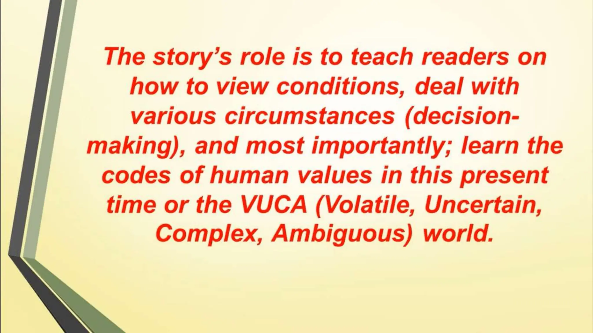 English 9 Analyze literature as a means of understanding unchanging ...